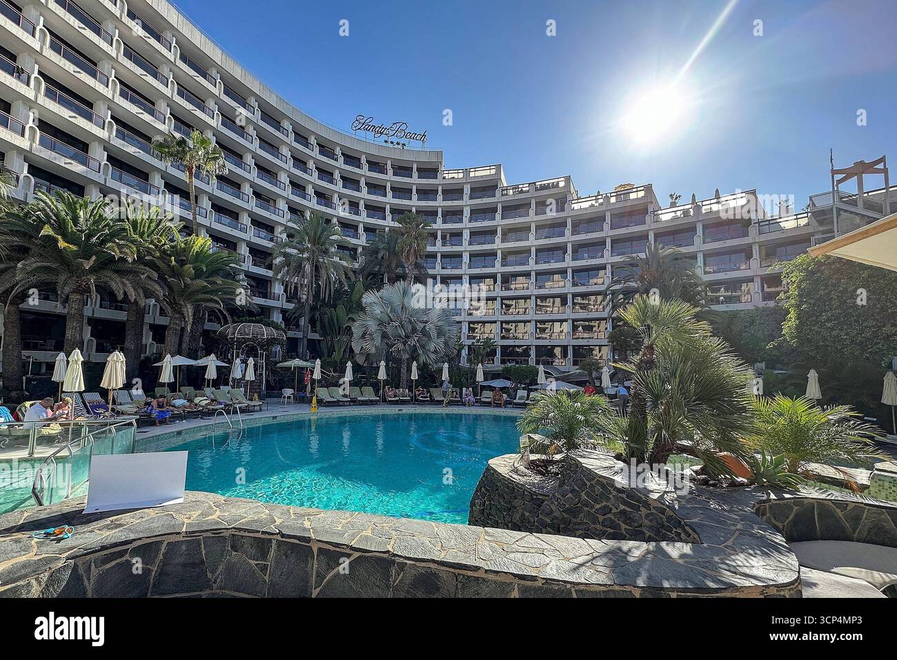 Beruehmter, beliebter Strand im Sueden von Gran Canaria und ein ...