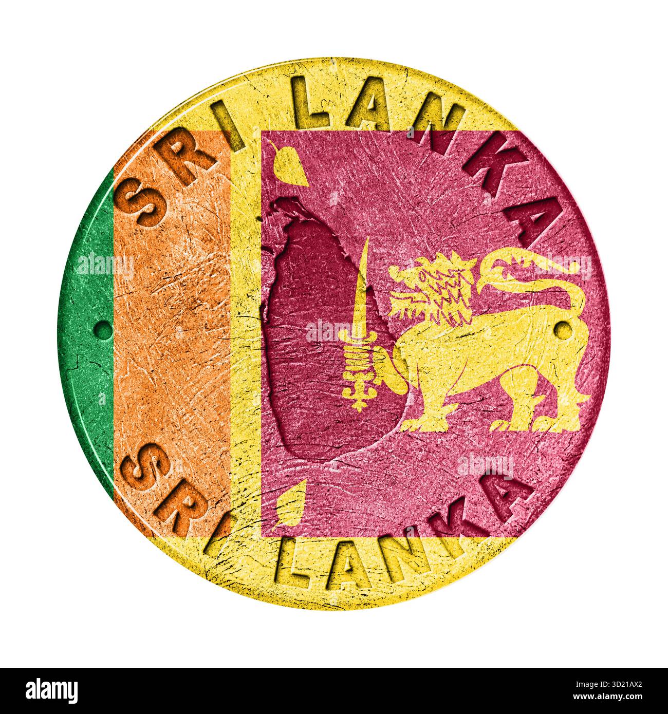 Map of sri lanka Ausgeschnittene Stockfotos und -bilder - Alamy