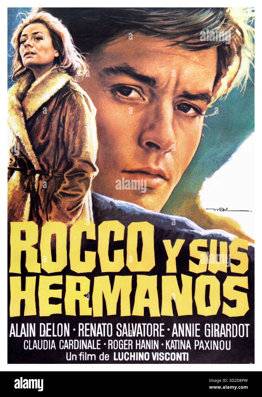 ALAIN DELON und ANNIE GIRARDOT in ROCCO UND SEINE BRÜDER (1960 ...