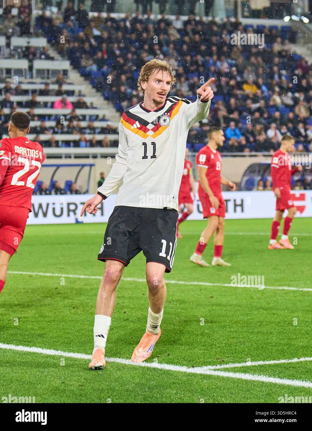 Nick Woltemade aus Deutschland im Qualifikationsspiel zur FIFA Fussball ...