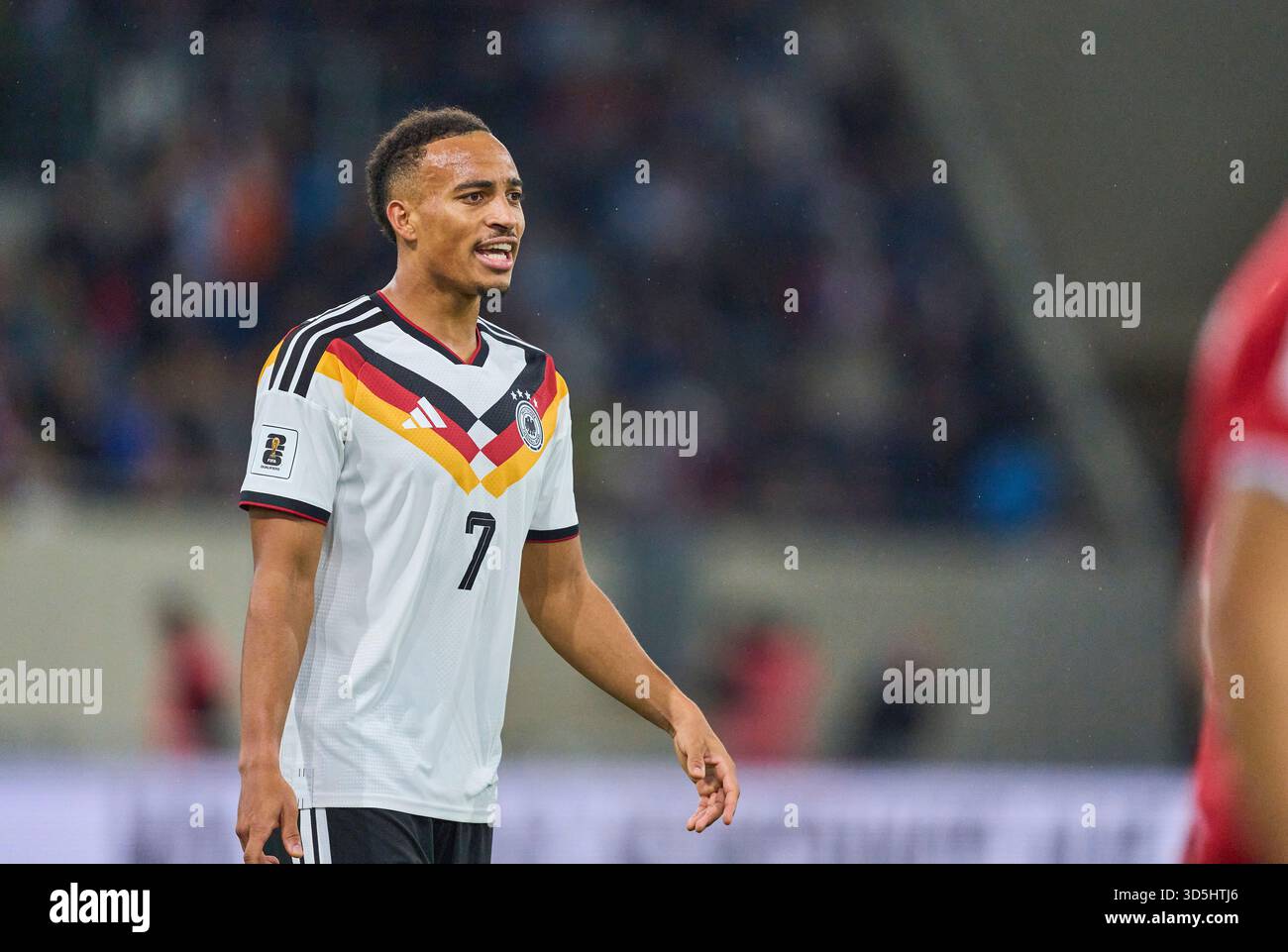 Jamie Leweling aus Deutschland beim Qualifikationsspiel zur FIFA ...