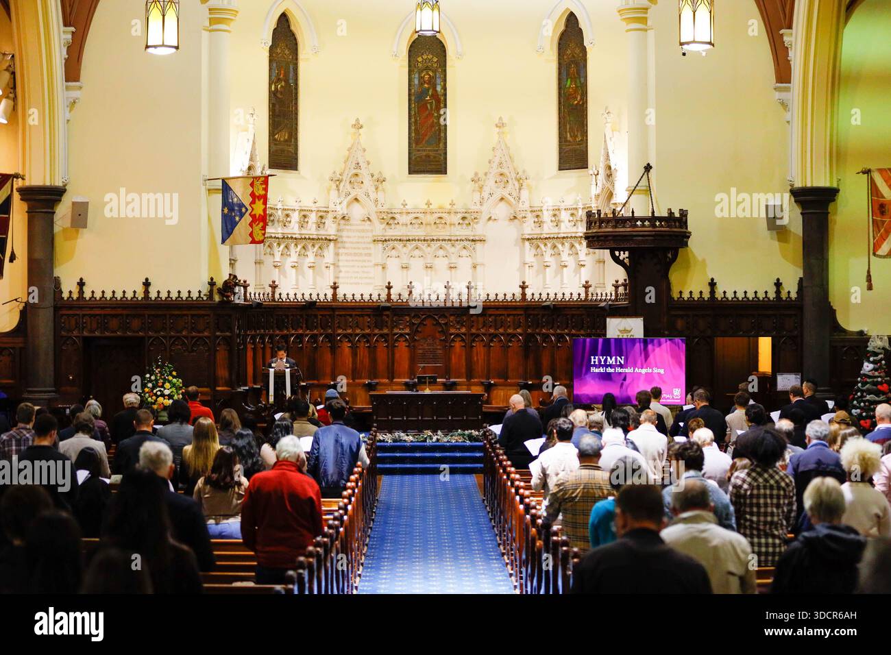 Melbourne, Victoria State, Australien. Dezember 2025. Pastor Justin Ang ...