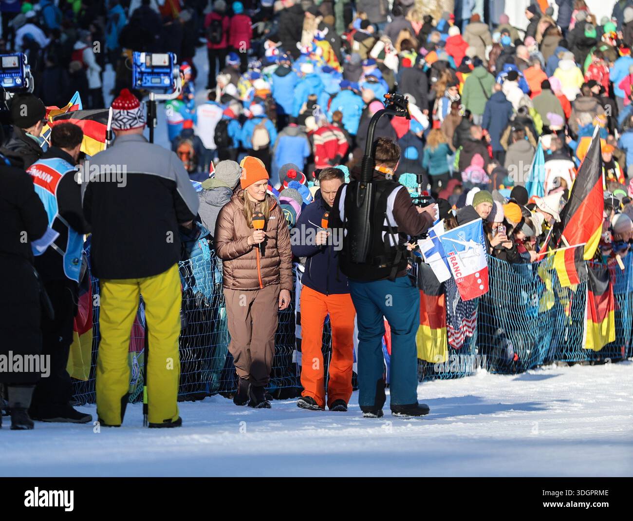 Ruhpolding, Deutschland 14. - 18. Januar 2026: BMW IBU Biathlon-WM 2025 ...