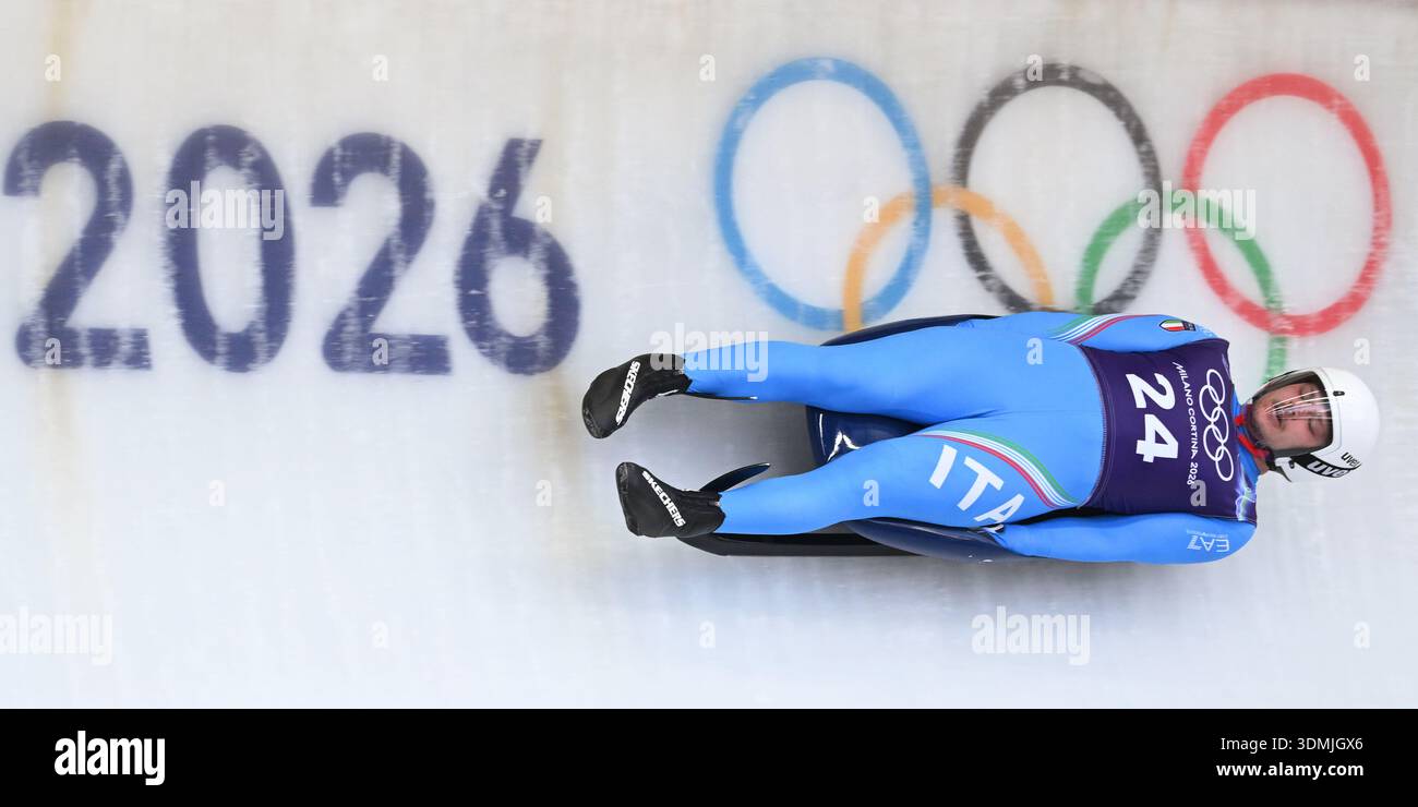 06 Februar 2026, Italien, Cortina D'ampezzo: Olympia, Olympische ...