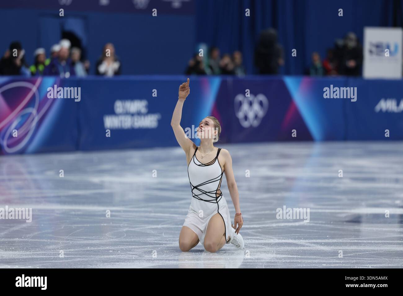 Anastasiia Gubanova (GEO) während der Olympischen Winterspiele Milano ...