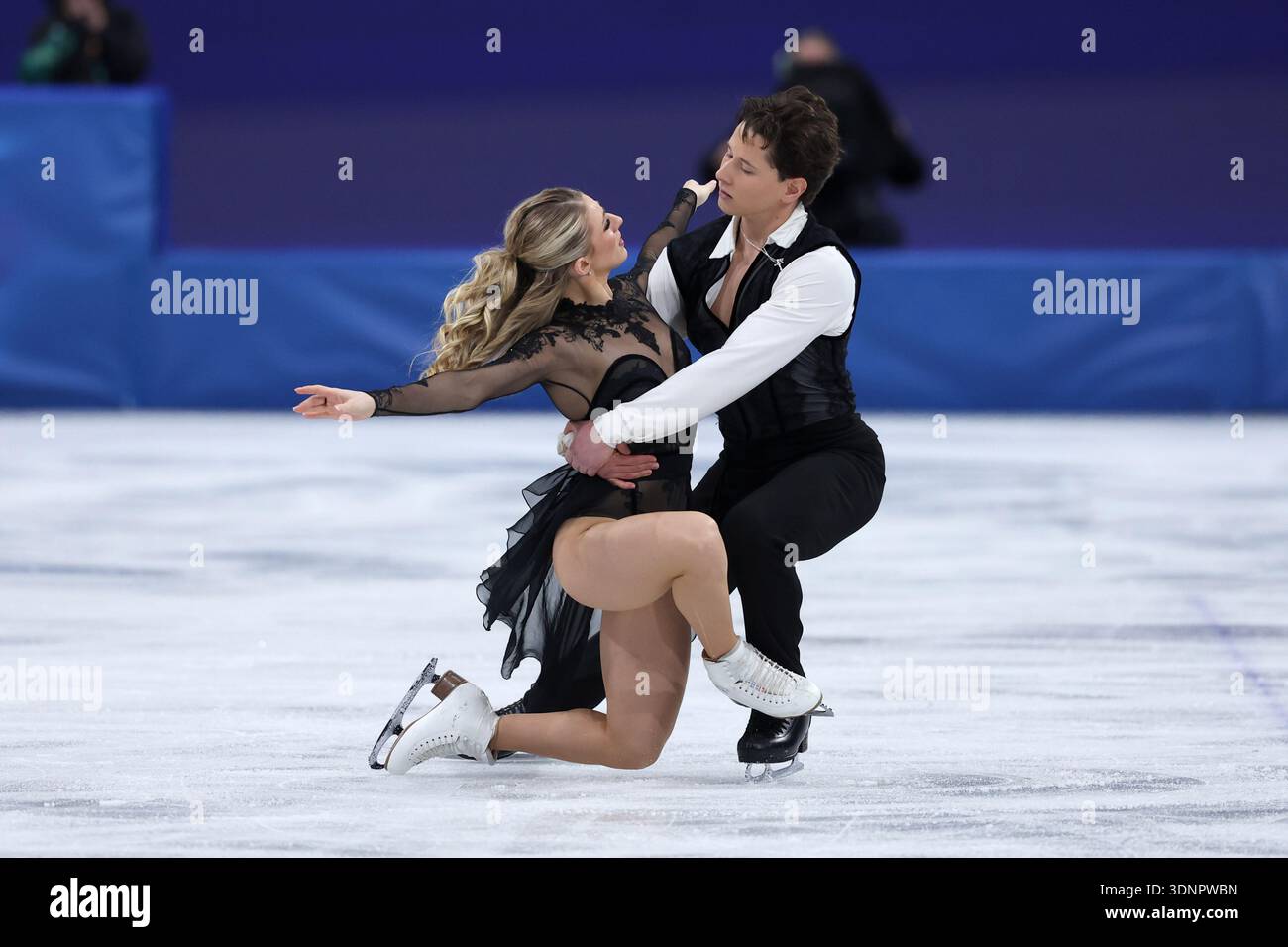 Emilea Zingas/Vadym Kolesnik (USA) während der Olympischen Winterspiele ...