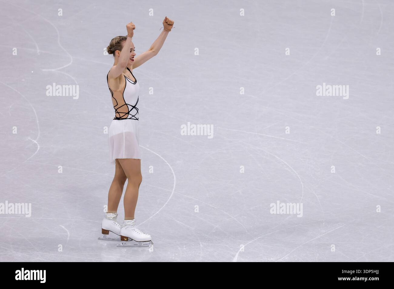 MAILAND, ITALIEN – 8. FEBRUAR: Anastasiia Gubanova aus Georgien tritt ...