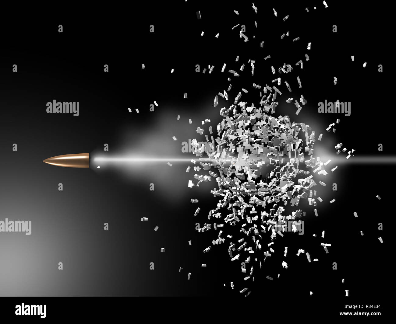 Gunshot Bullet Stockfotos und -bilder Kaufen - Alamy