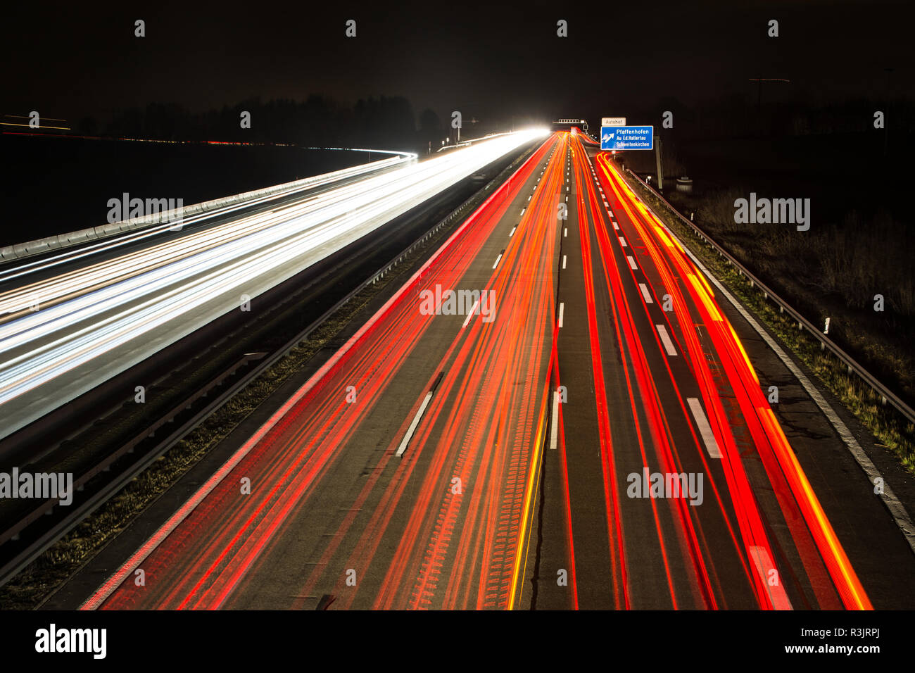 German Autobahn Motorway Exit Sign Stockfotos und -bilder Kaufen - Alamy