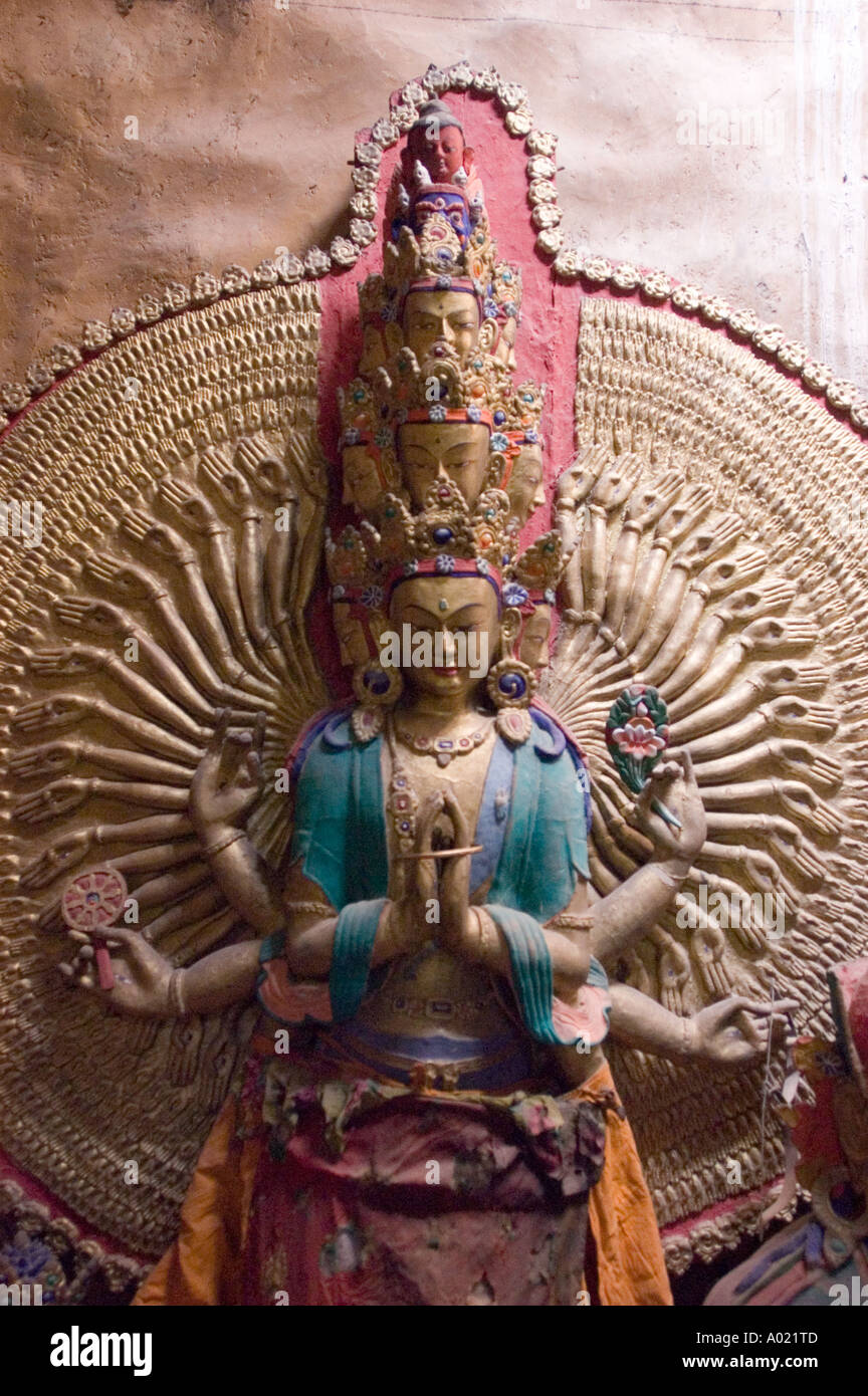 Statue der Naturalparken Arm Chenrezig oder Avalokiteshvara Bodhisattva ...
