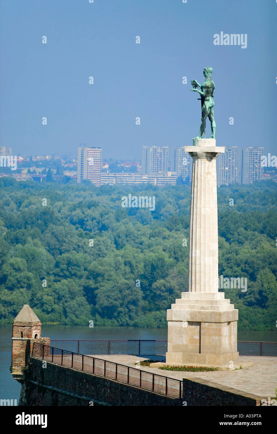 Statue des Pobednik, Kalemegdan, Belgrad, Serbien Stockfotografie - Alamy