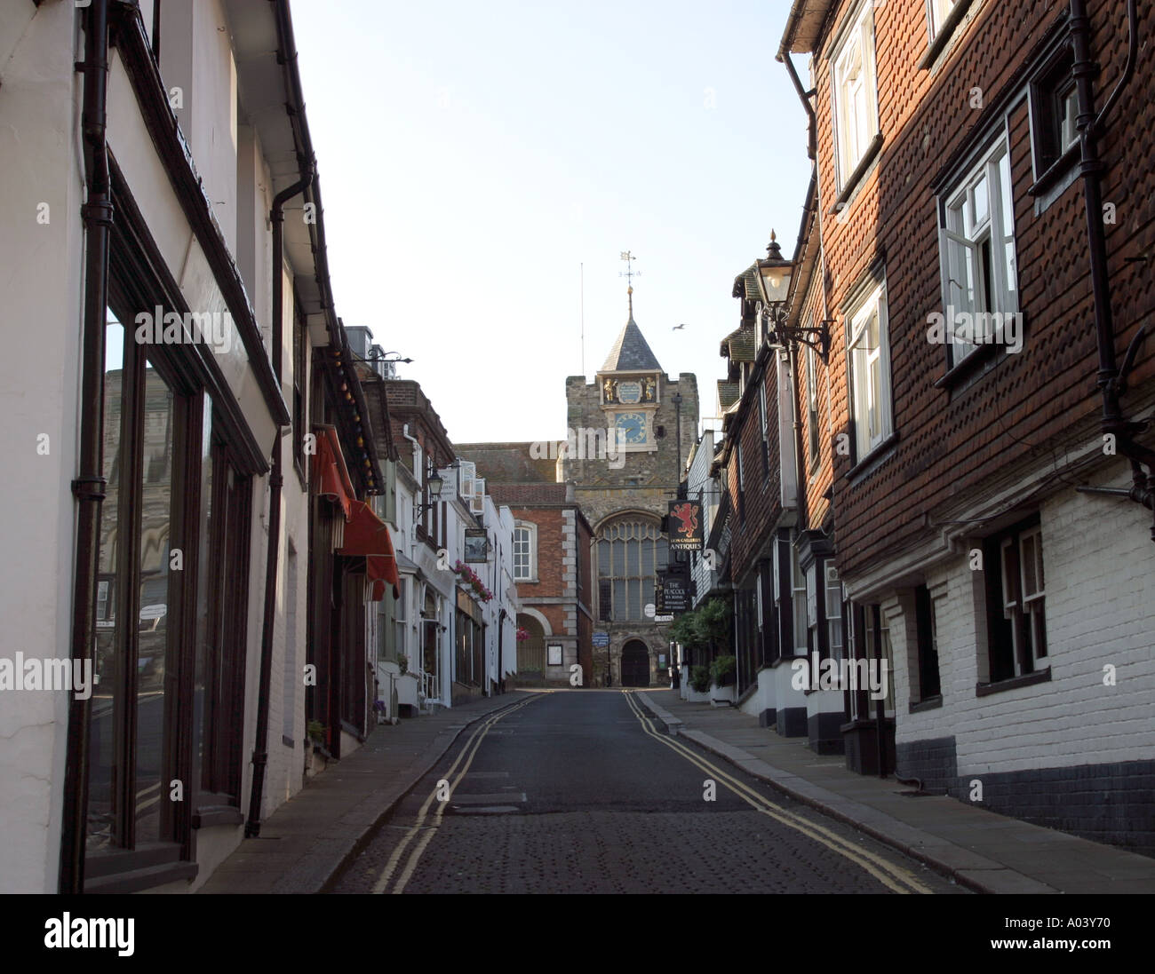 Rye Town Sussex England Stockfotografie - Alamy