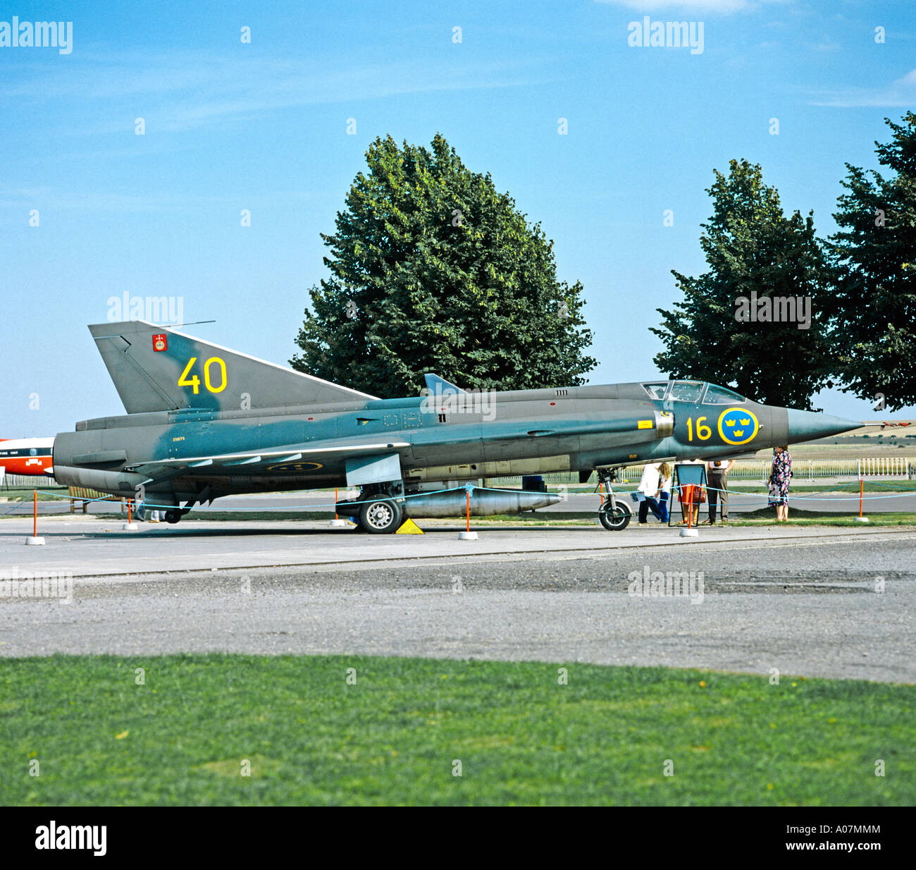 Saab Draken Flugzeug Stockfotos und -bilder Kaufen - Alamy