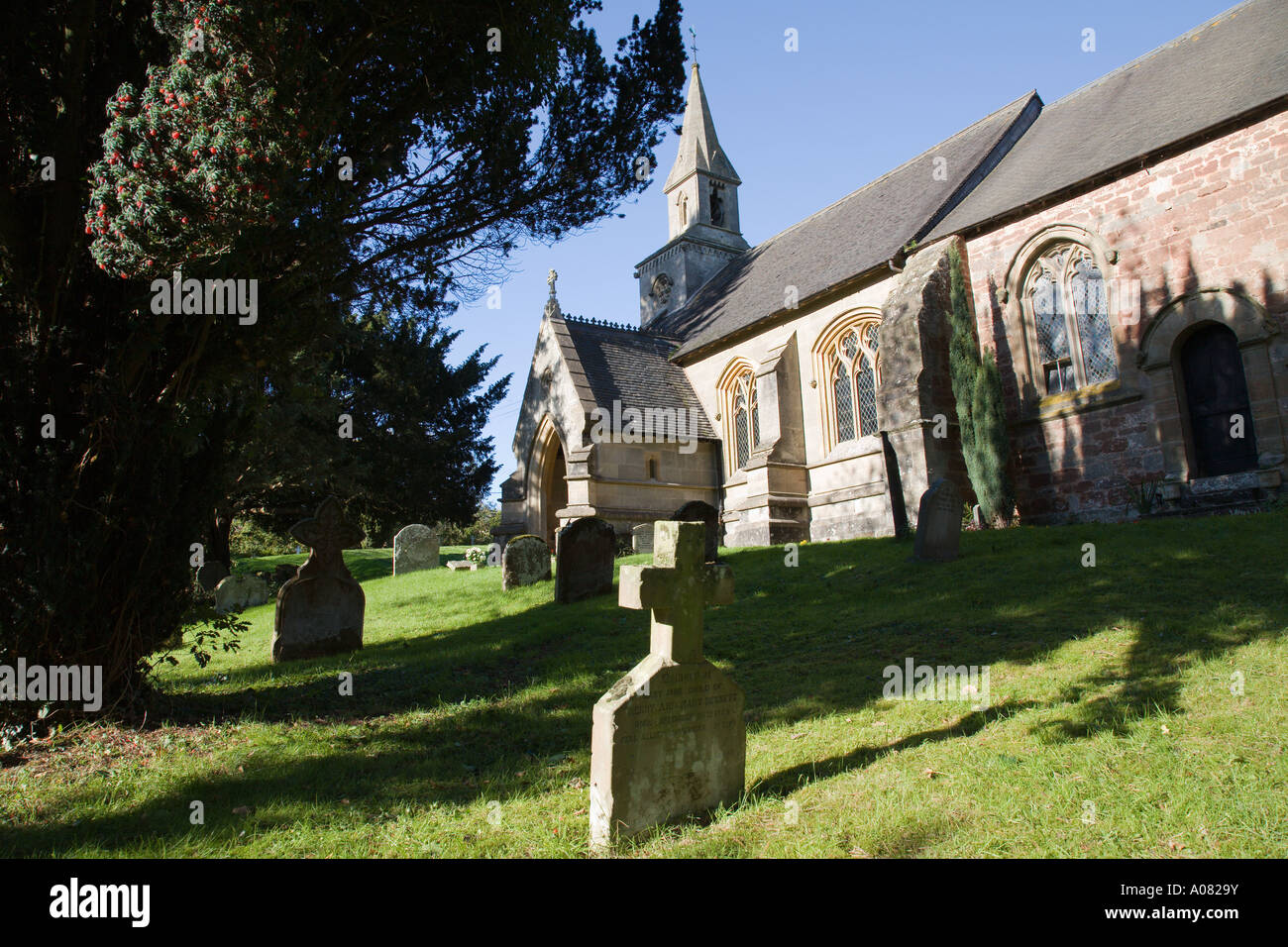 Pfarrkirche St. Calixtus in Astley Äbte in der Nähe von Bridgnorth ...