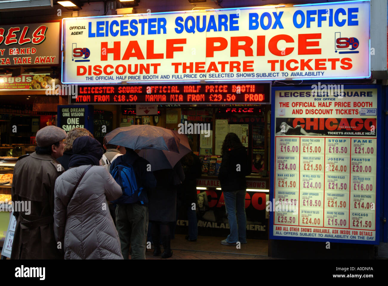 Londoner Leicester Square Abendkasse für Kino und Theater Tickets zu ...