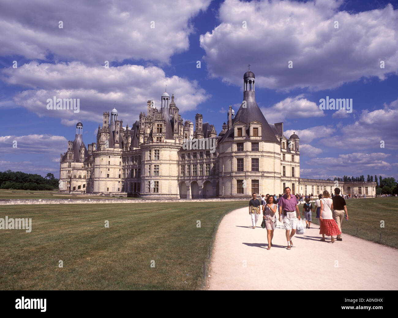Fremdenverkehrssektor zum Chateau de Chambord, das größte Schloss im ...