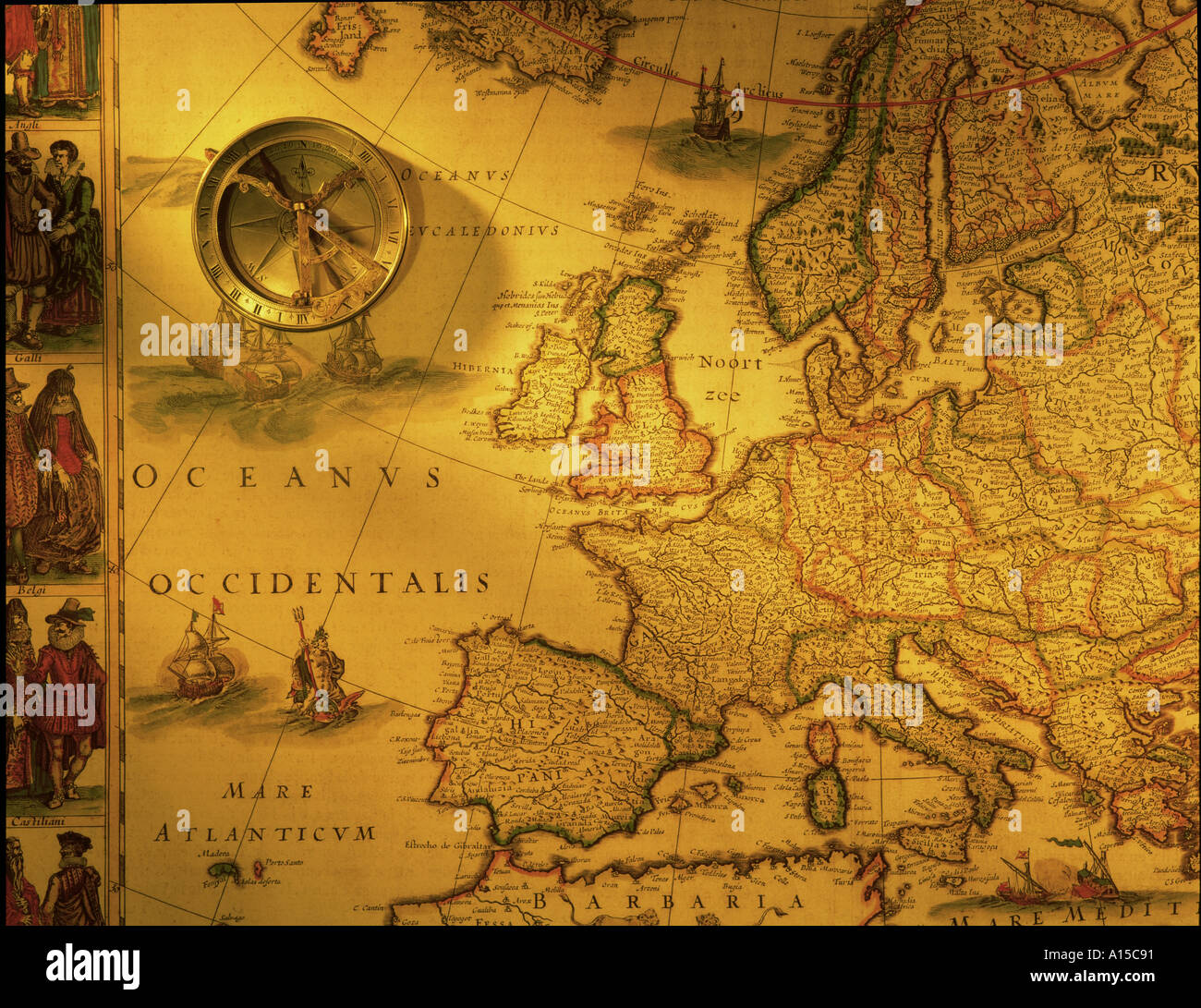 Mapa Antiguo De Europa