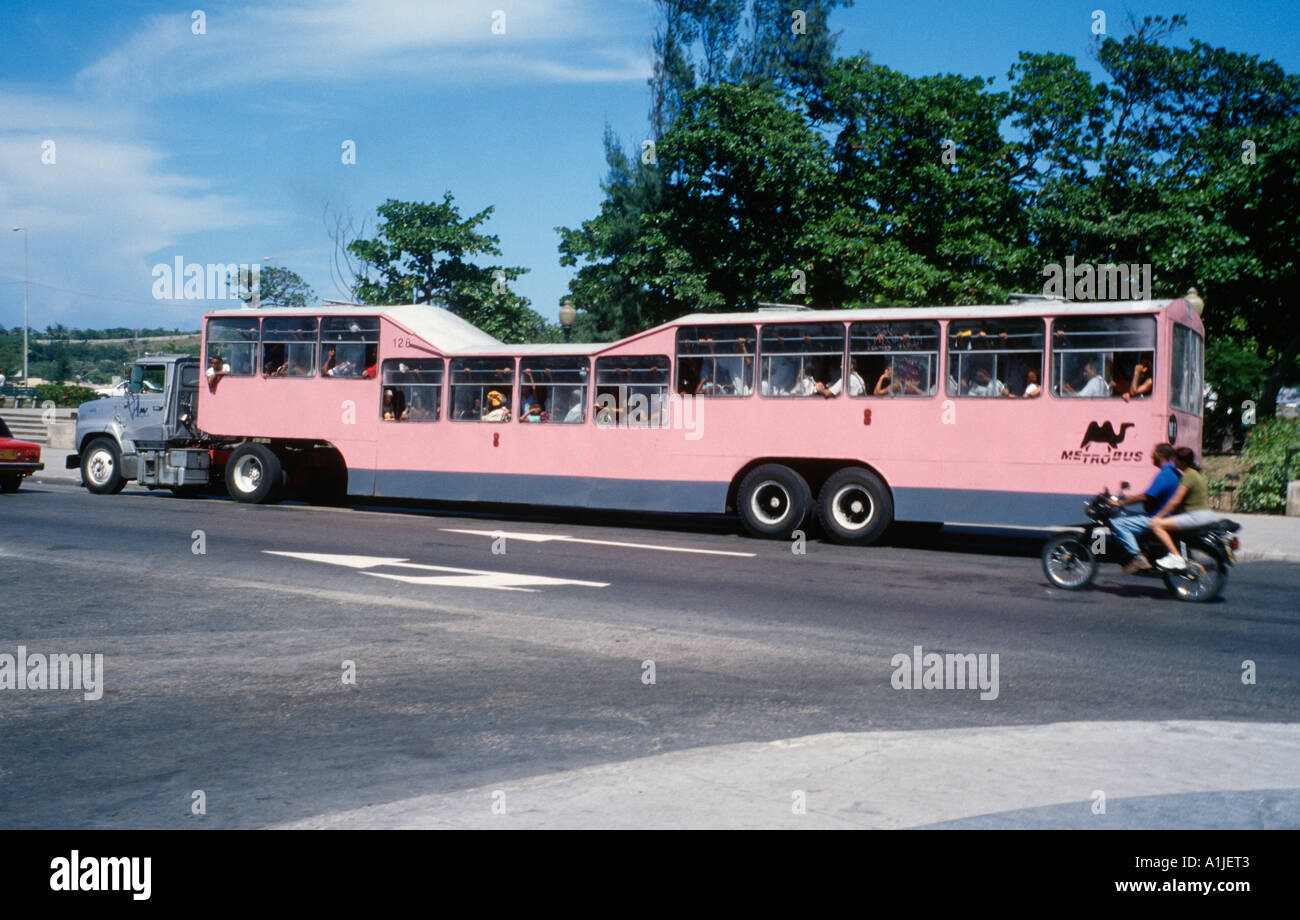 Havanna Kuba rosa Camello bus Stockfotografie - Alamy