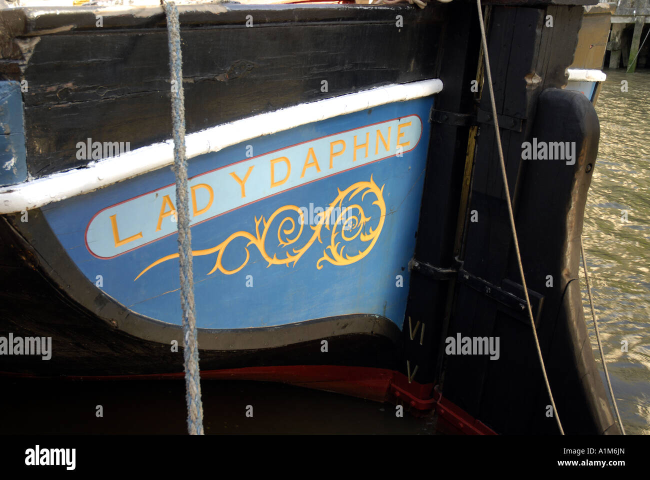 Thames barge Rigging Stockfotografie - Alamy