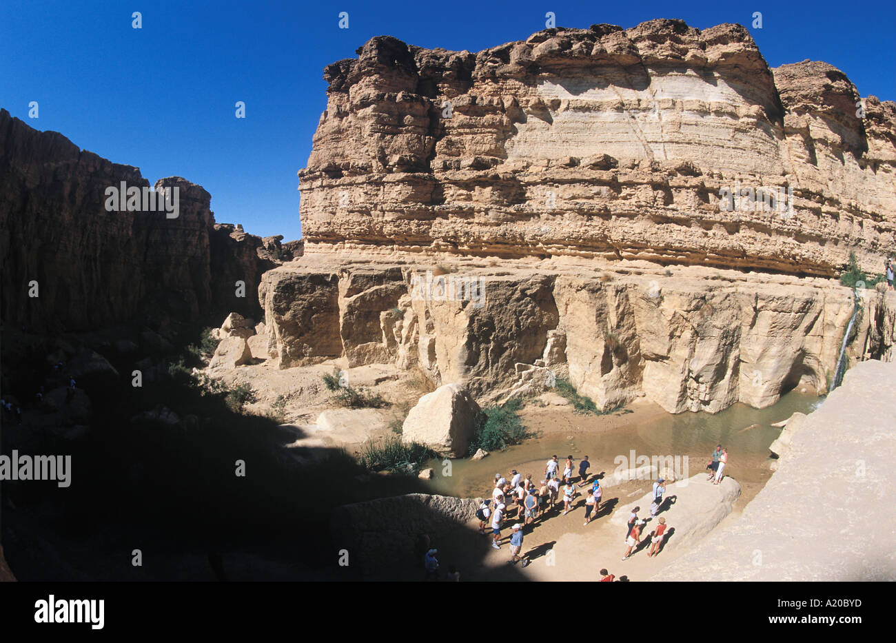 Waterfall Tamerza Oasis Tunisia Stockfotos und -bilder Kaufen - Alamy