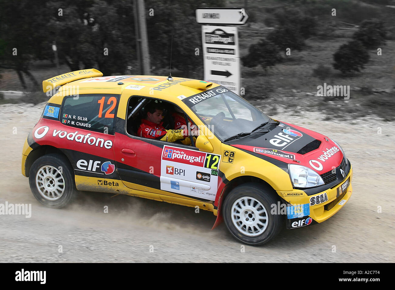 Renault Clio Rallye-Auto Stockfoto, Bild: 5986755 - Alamy