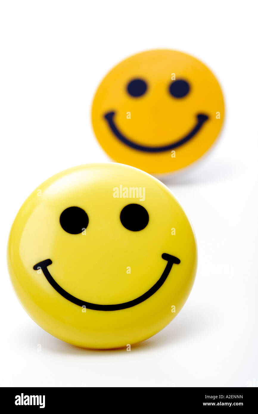 Smiley abzeichen -Fotos und -Bildmaterial in hoher Auflösung – Alamy