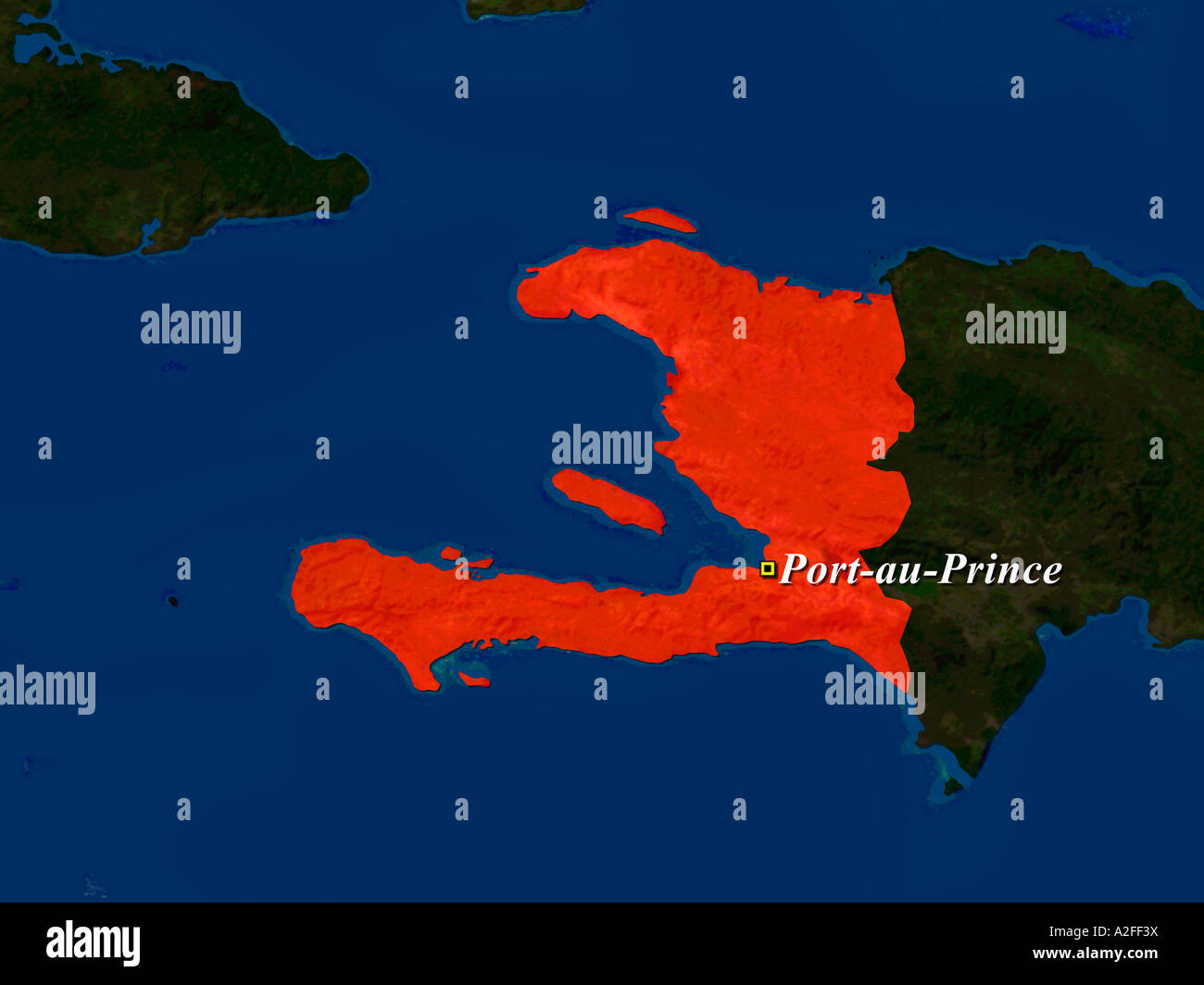 Farbe satellitenbild port au prince haiti bild -Fotos und -Bildmaterial ...