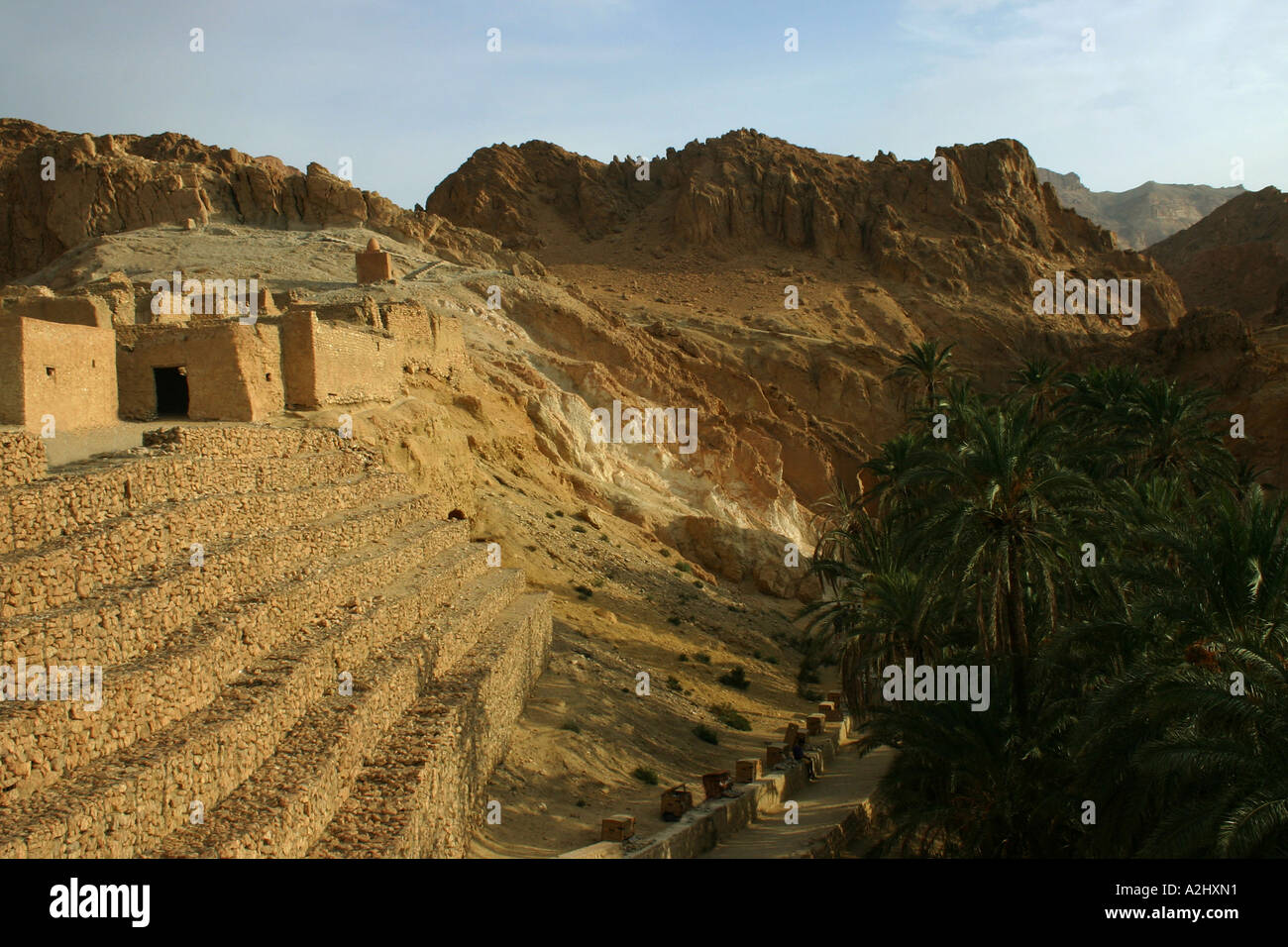 Waterfall Tamerza Oasis Tunisia Stockfotos und -bilder Kaufen - Alamy