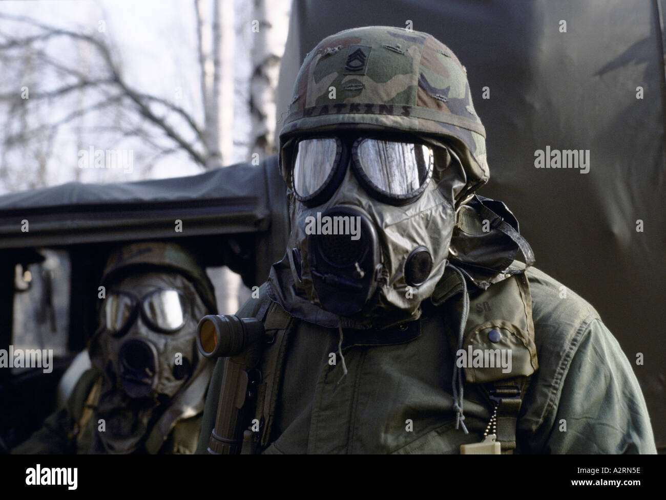 Us soldier wearing gas mask -Fotos und -Bildmaterial in hoher Auflösung ...