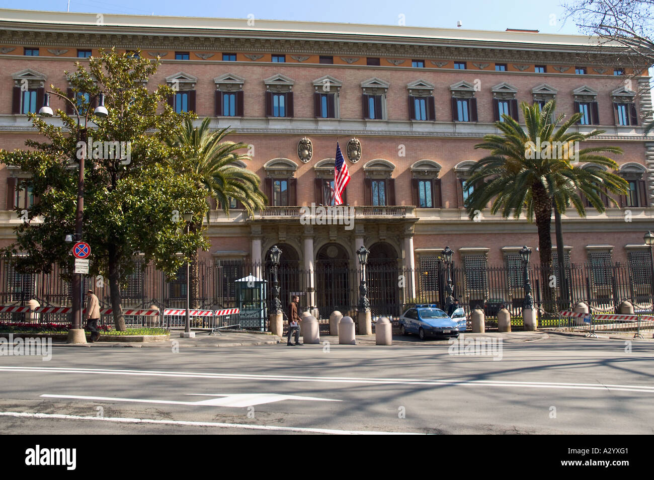 Amerikanische Botschaft Rom, Italien Stockfotografie - Alamy