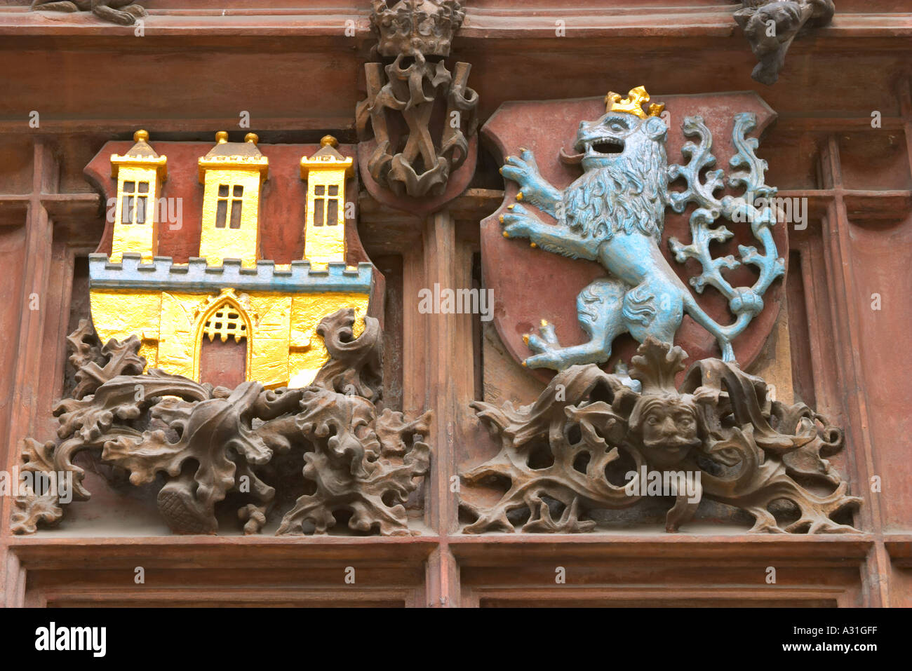 Wappen architektur detail horizontale reise europa Stockfotos und ...