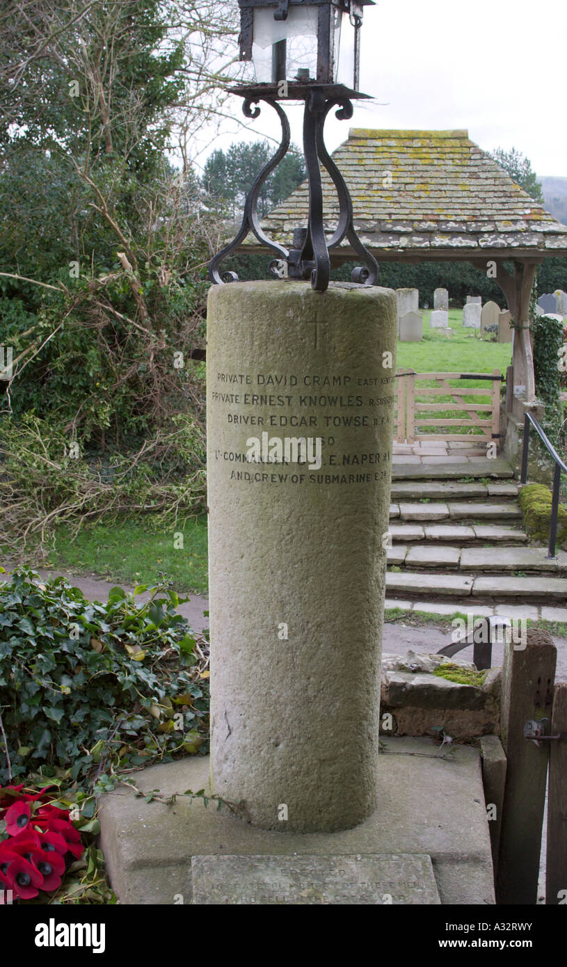First World War Memorial, der Kommandant und die Besatzung des u-Boot ...