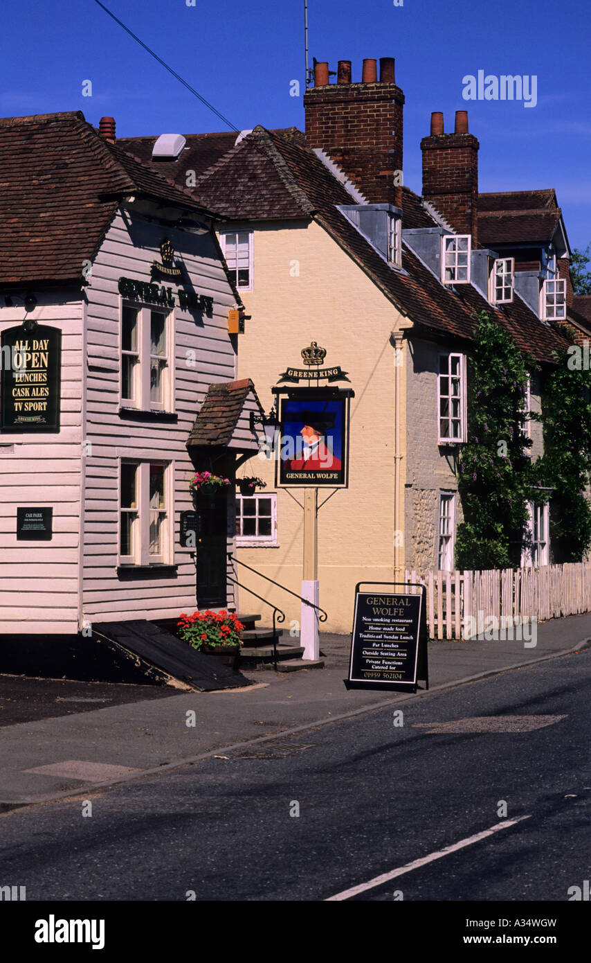General Wolfe Pub, Westerham, Kent, UK Stockfotografie - Alamy