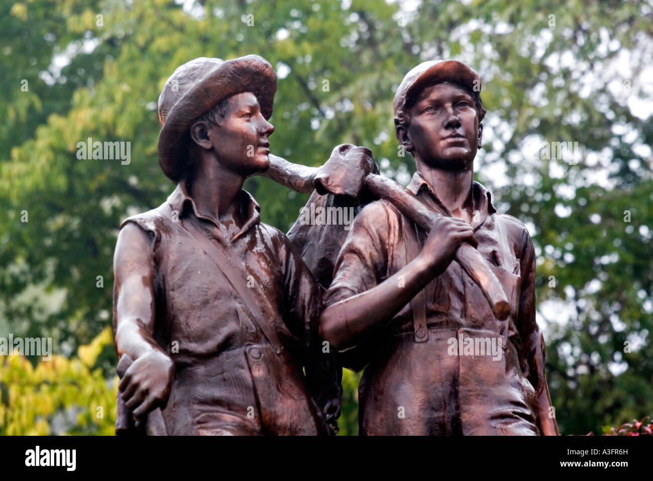 USA-Missouri MO Hannibal die Kindheit Stadt Samuel Langhorne Clemens ...