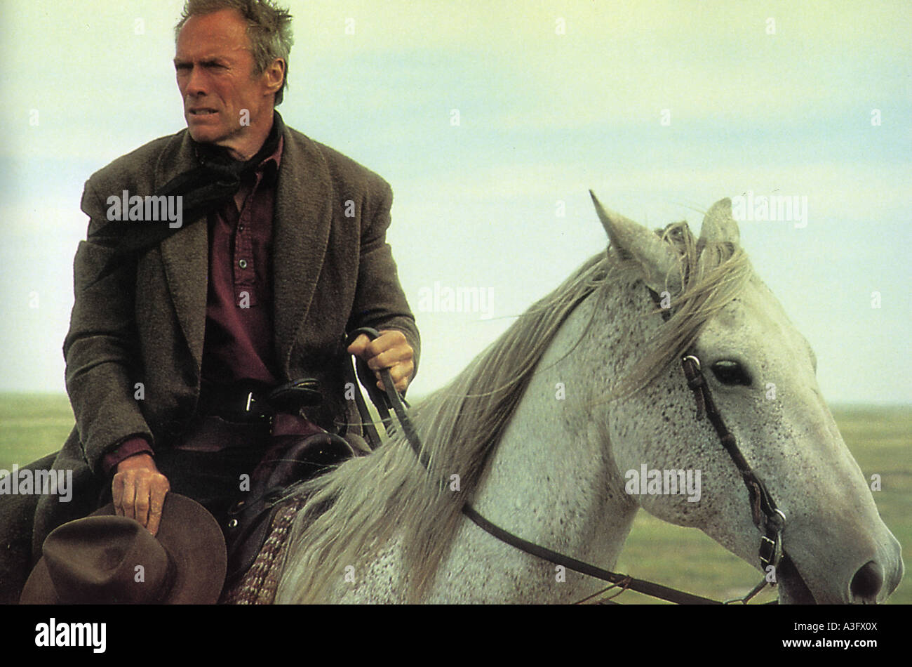UNFORGIVEN 1992 Warner Film mit Clint Eastwood als William Munny ...