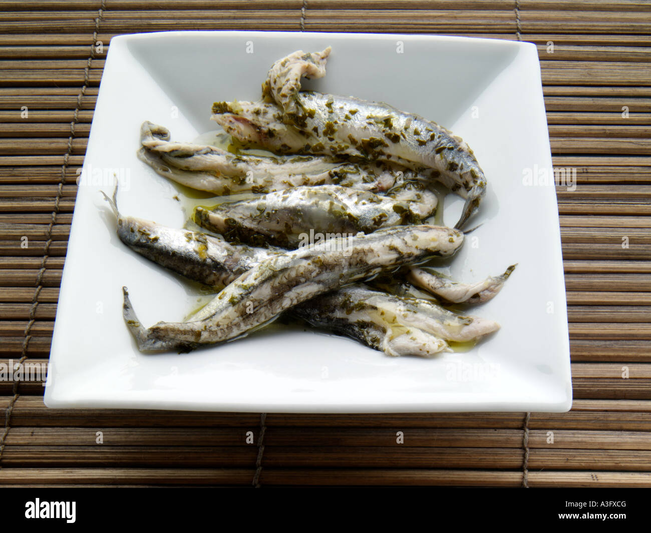 Oily fish anchovy fillets boquerones -Fotos und -Bildmaterial in hoher ...