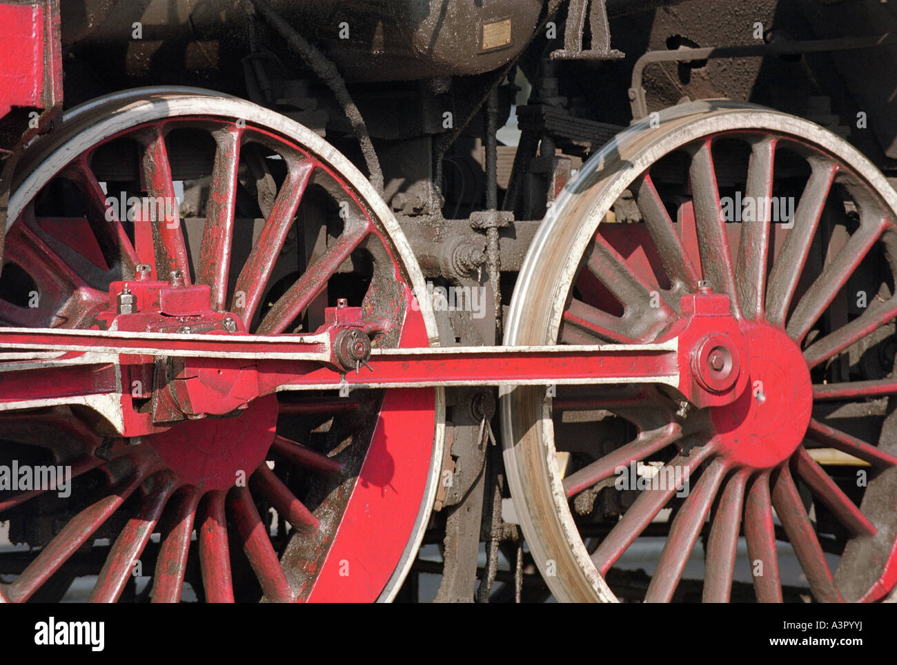 Steam locomotive wheels -Fotos und -Bildmaterial in hoher Auflösung – Alamy