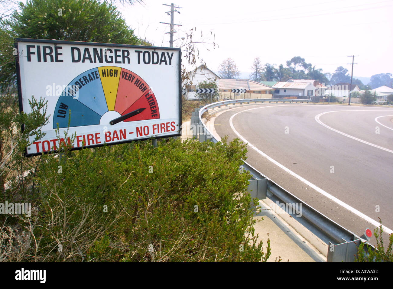 Fire Warning Sign Australia Stockfotos und -bilder Kaufen - Alamy