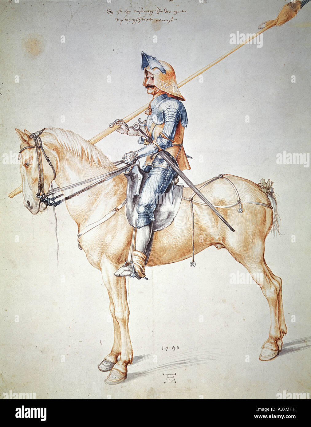 "Bildende Kunst, Dürer, Albrecht (1471-1528), Malerei,"Geharnischter ...