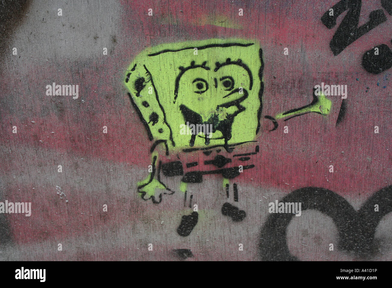 Spongebob graffiti -Fotos und -Bildmaterial in hoher Auflösung – Alamy