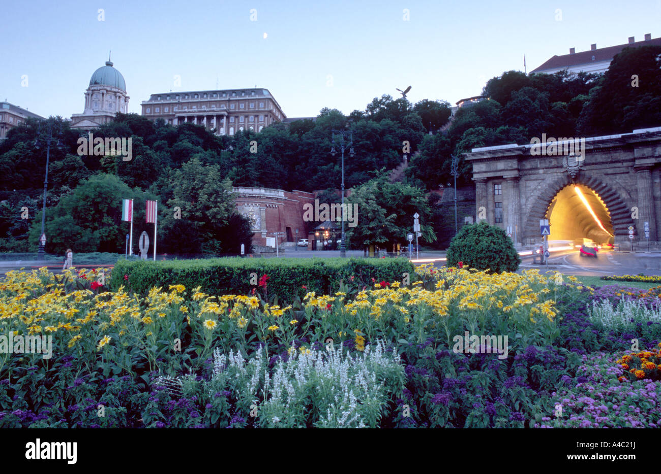 Budaer Burg und Tunnel Budapest Ungarn Stockfotografie - Alamy