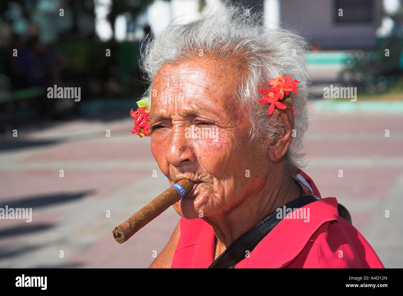 Kubanische frau mit zigarre im mund -Fotos und -Bildmaterial in hoher ...