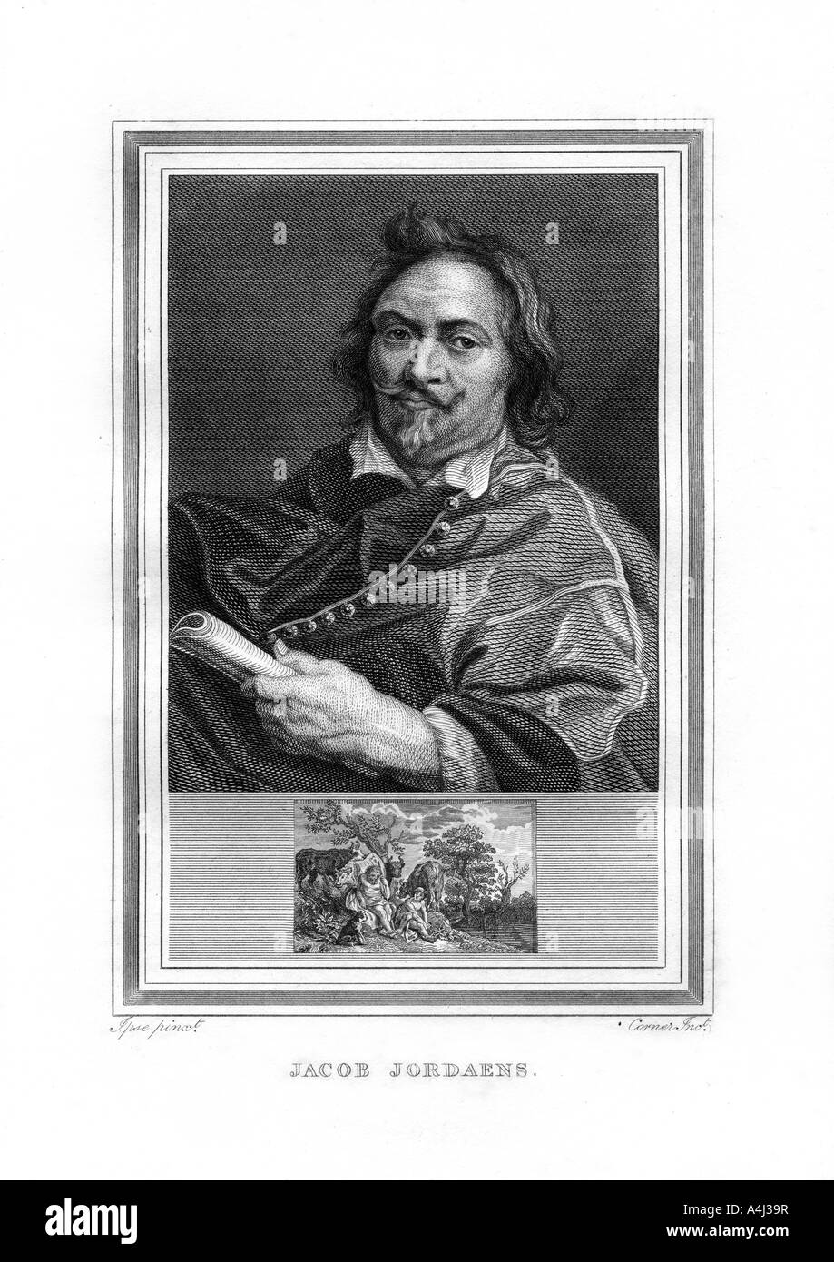 Jacob Jordaens, flämischen Barock Maler, (1825). Artist: John Ecke ...