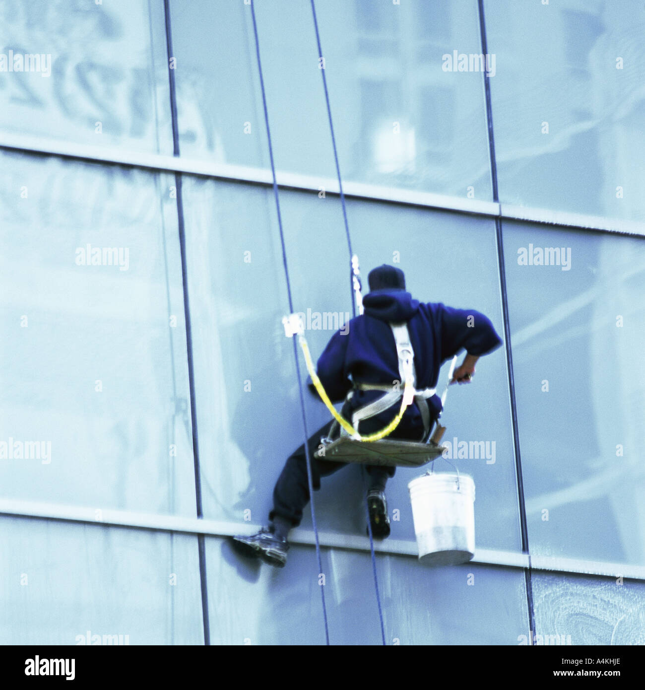 Hochhaus Fensterputzer Stockfotos und -bilder Kaufen - Alamy