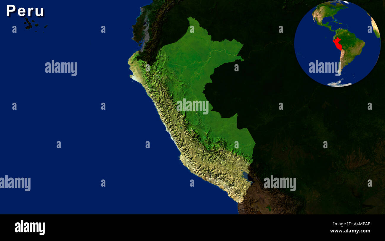 Peru satellite image -Fotos und -Bildmaterial in hoher Auflösung – Alamy