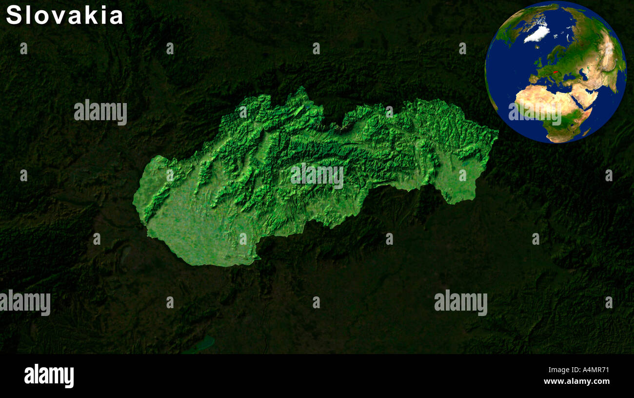 Map satellite geography slovakia -Fotos und -Bildmaterial in hoher ...