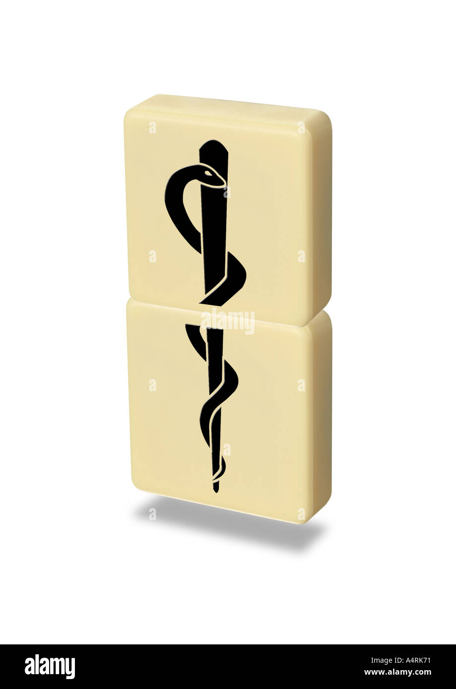 Aesculapstab Aesculap-Stab mit Schlange Stockfotografie - Alamy