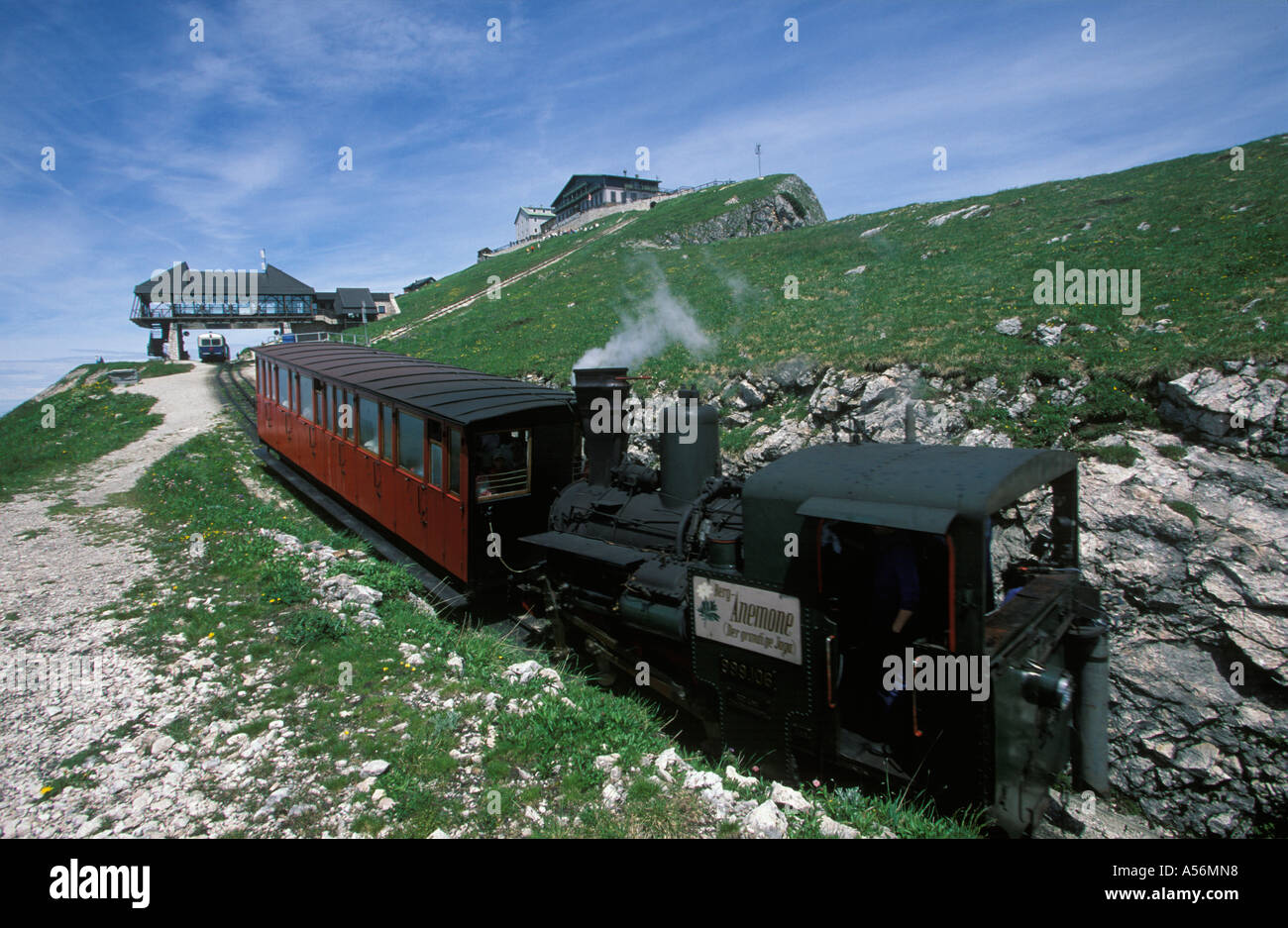 Schafberg Mountain Schafbergbahn Zahnradbahn Salzkammergut Österreich ...