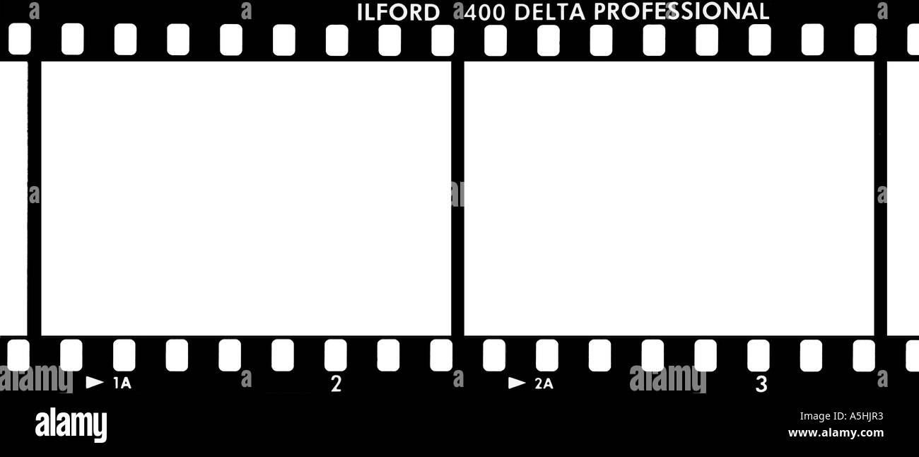 35mm Film Strip Ilford Delta 400 Professional mit Frame-Nummern ...