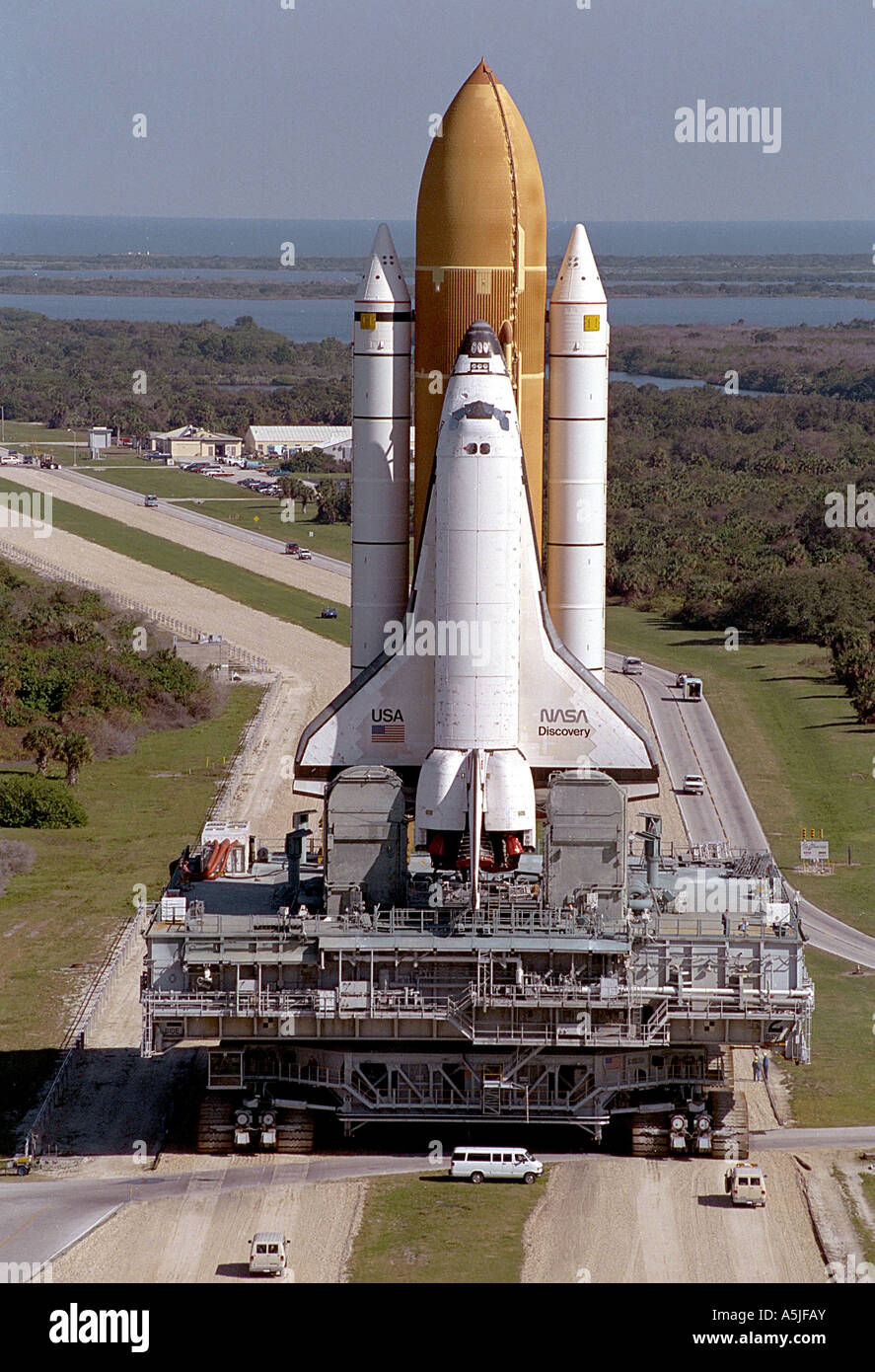 Das Space Shuttle Discovery Rollout Pad zu starten Stockfotografie - Alamy